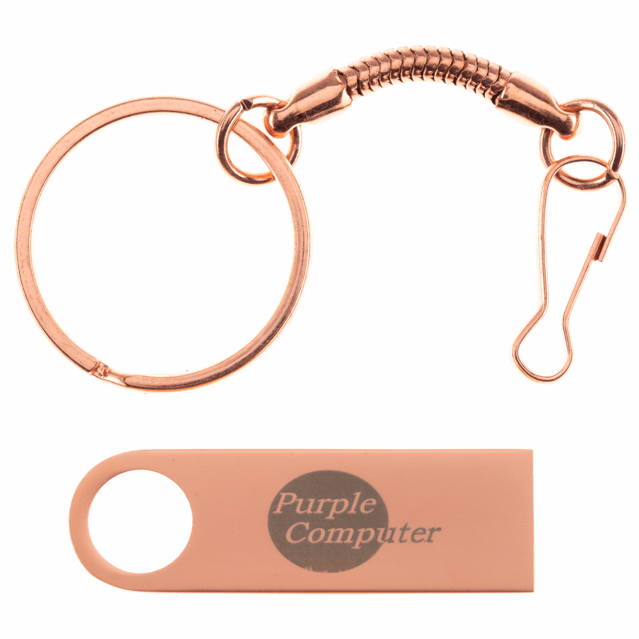 New 32GB USB Flash Drive with Key Ring Clip | Purple Computer