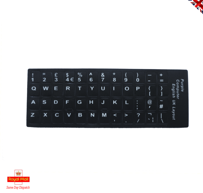 Keycap Stickers (Twin Pack) for UK QWERTY Keyboard