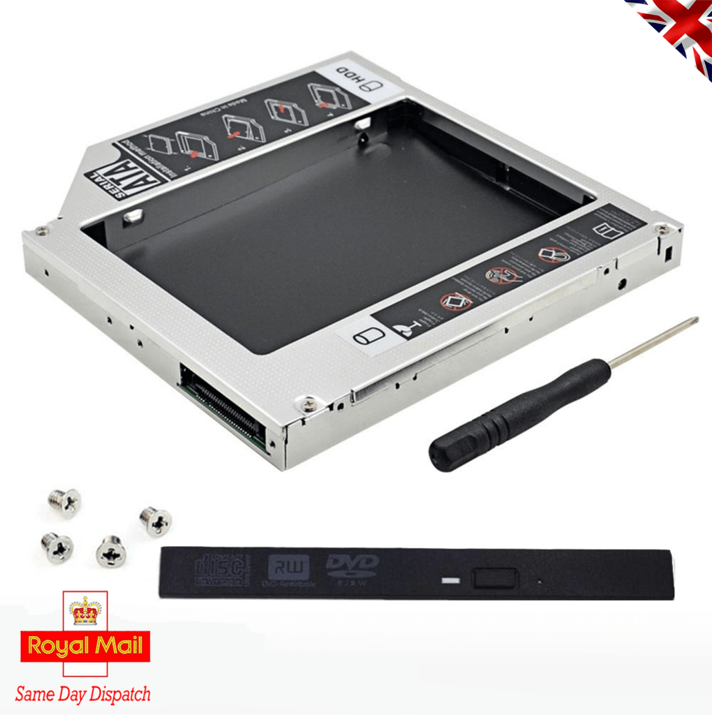 New Universal 2nd HDD SSD Hard Disk Drive Caddy Adapter Pata IDE to ...