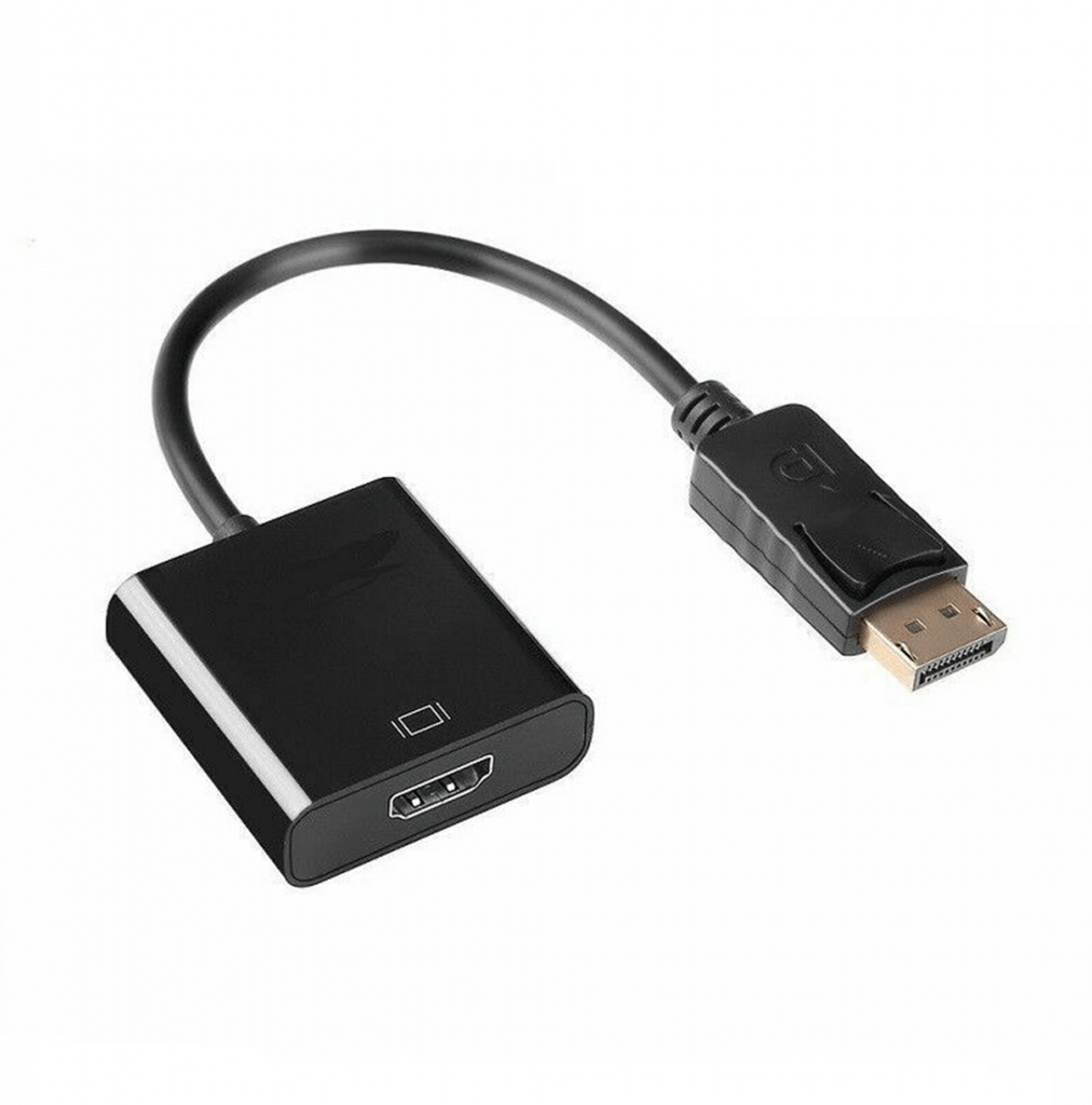 New Display Port DP Male to HDMI Female Adapter Black 1080p