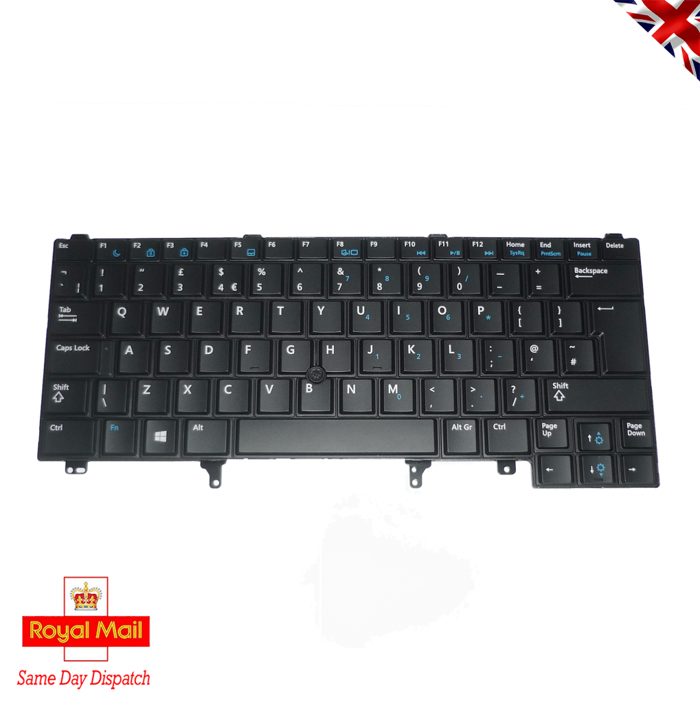 New Dell Latitude Pointer Keyboard UK QWERTY 0YW6W9 | YW6W9