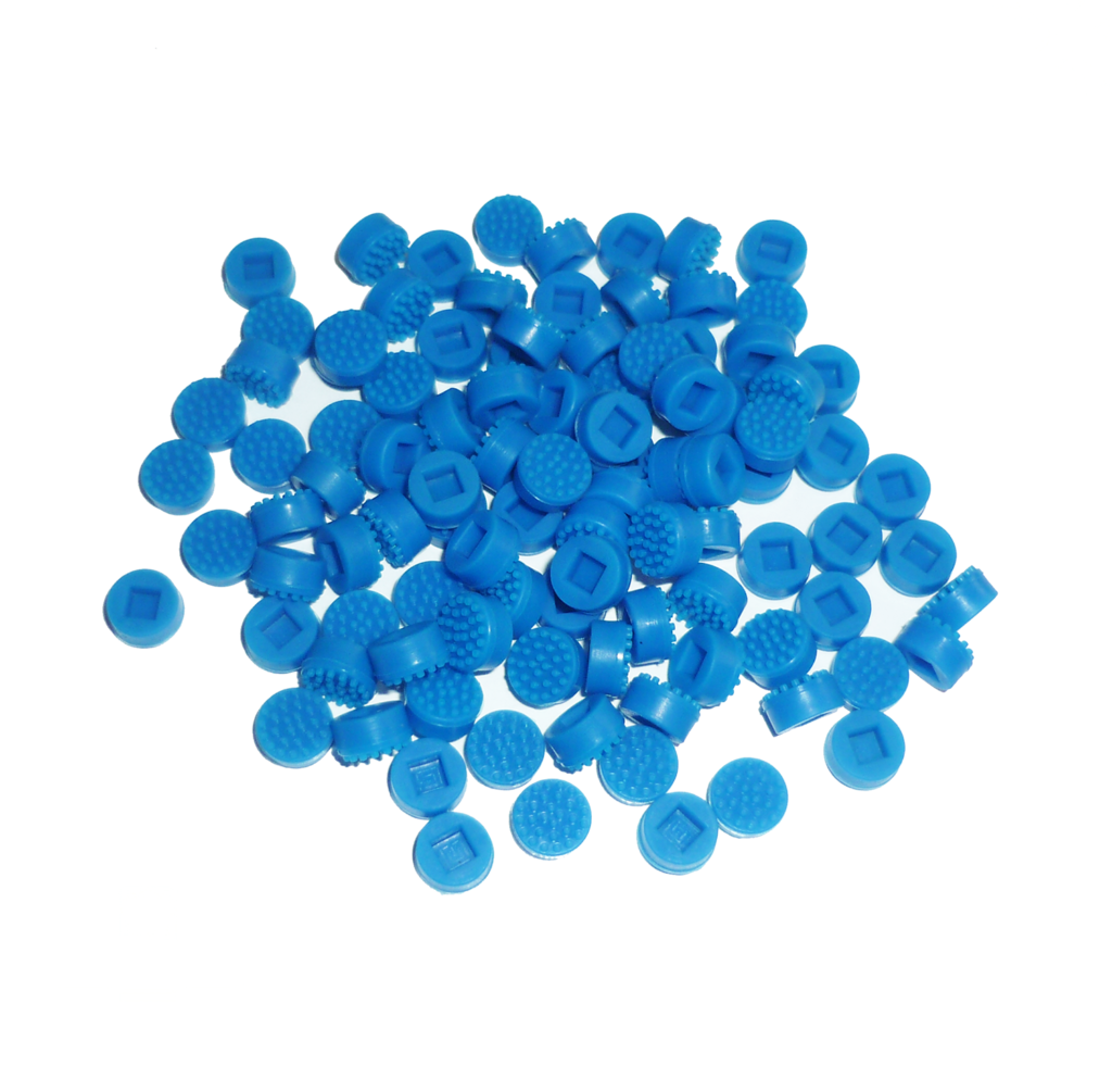 New Blue Mouse Pointer Trackpoint Cap Nipples 3mm Post