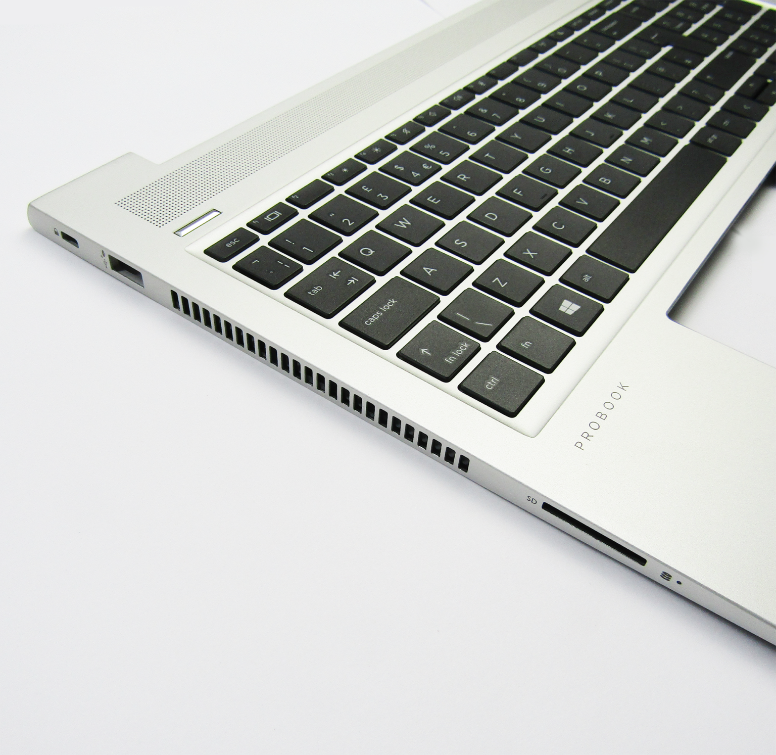 New HP Probook Palmrest UK QWERTY Keyboard L45091-031| Purple Computer